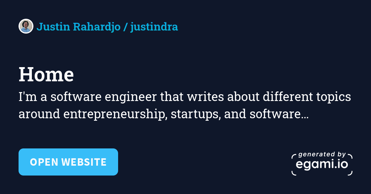 Blog - Page 1 - Justin Rahardjo